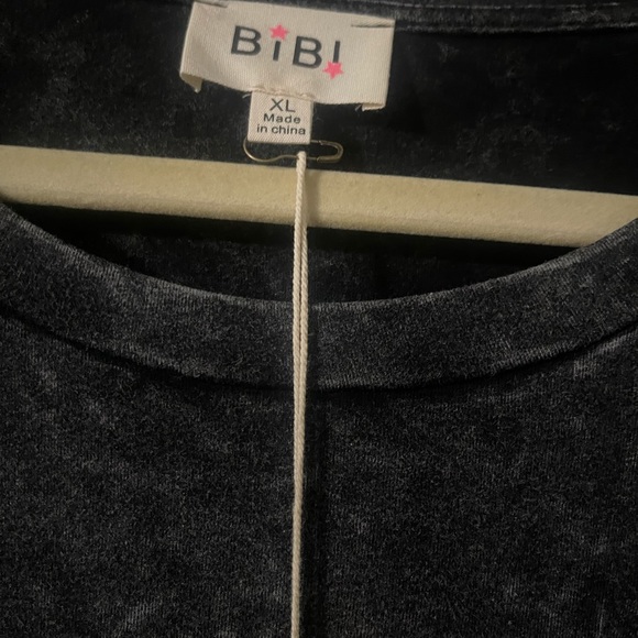 BiBi | Tops | Bibi Acid Washed Fringed Tee | Poshmark